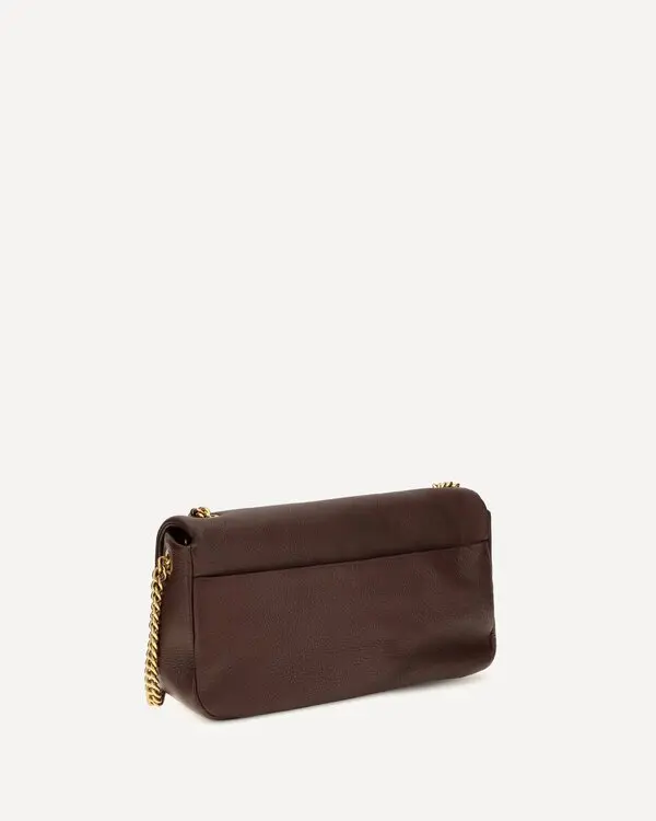 Pinko Love Birds Click Soft Horizontal Leather Shoulder Bag