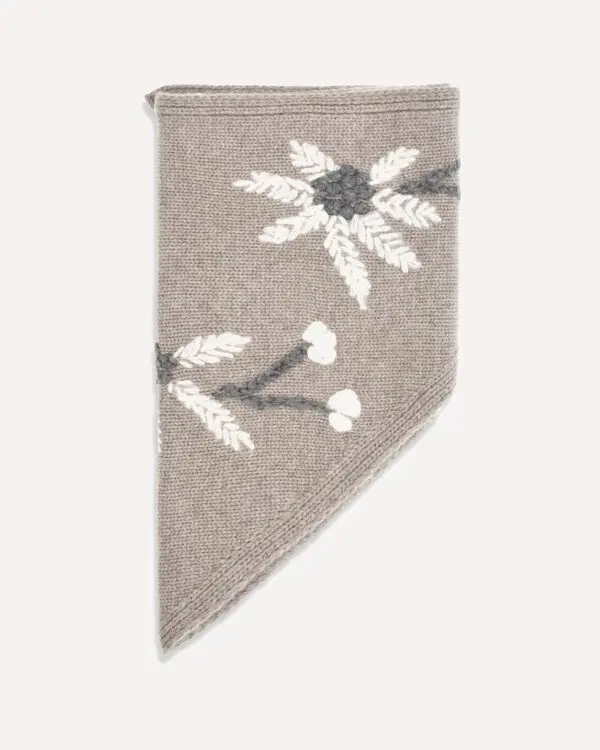 P.a.r.o.s.h P. A.r. O.s. H. Wallaby Floral Knit Scarf - Beige