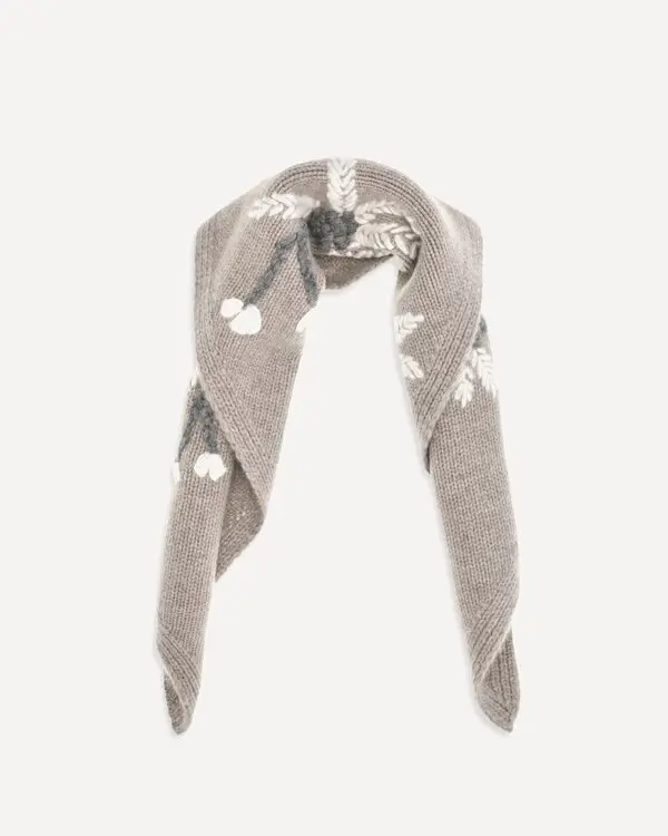P.a.r.o.s.h P. A.r. O.s. H. Wallaby Floral Knit Scarf