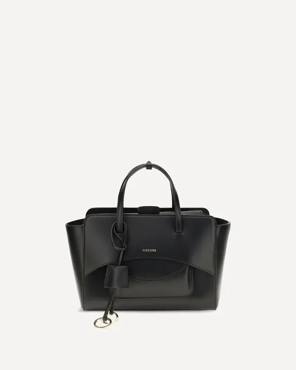HIDESINS Flap Medium Handbag - Black
