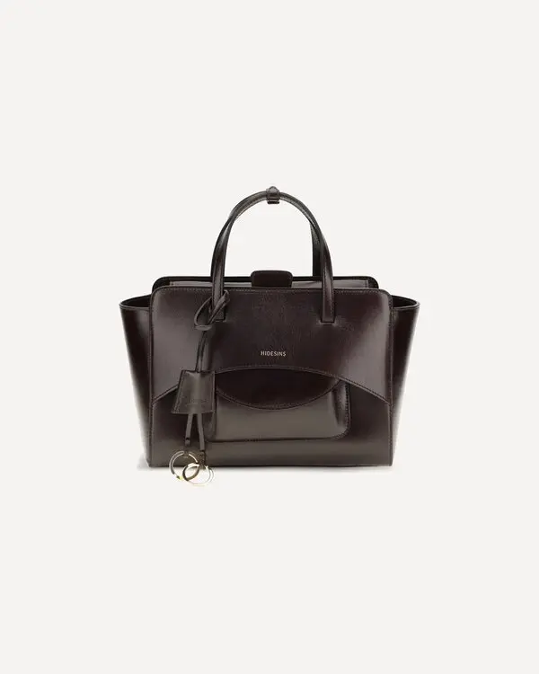 HIDESINS Flap Medium Handbag - Black