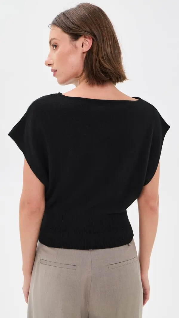 ST. AGNI Cashmere Asymmetrical Top