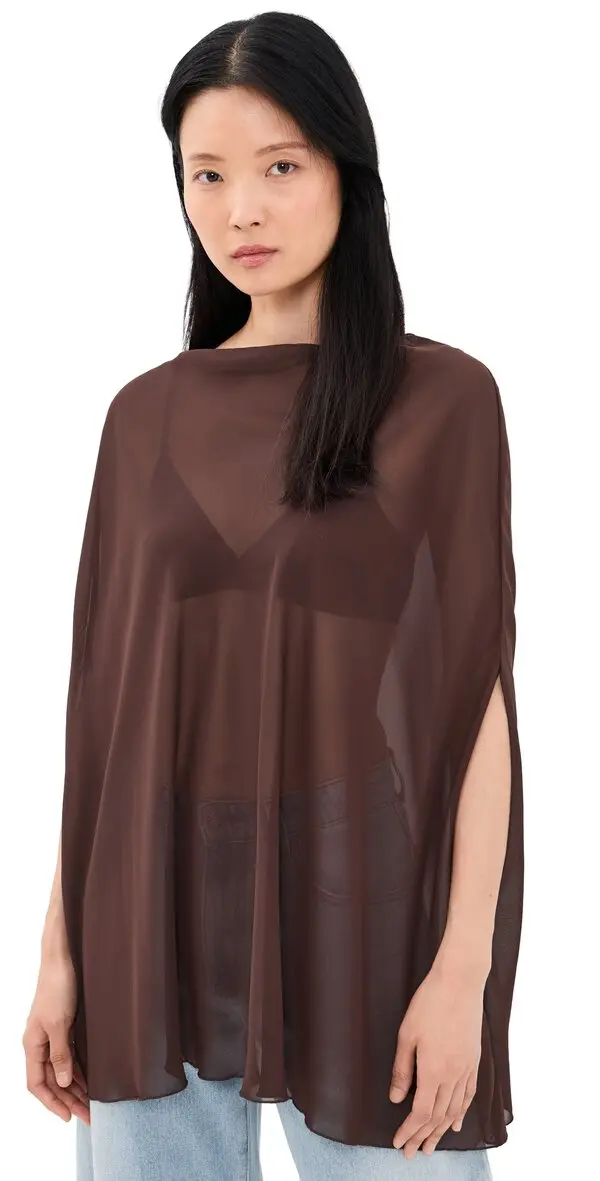 Lioness Aura Poncho - Chocolate