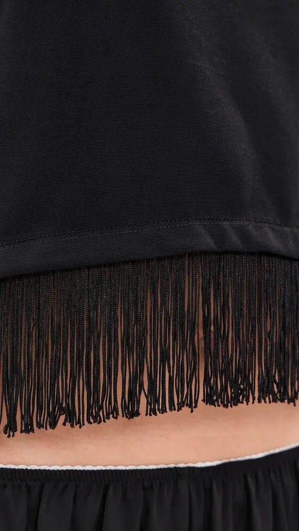 LE BOP Fringe Hazel Tee - Black