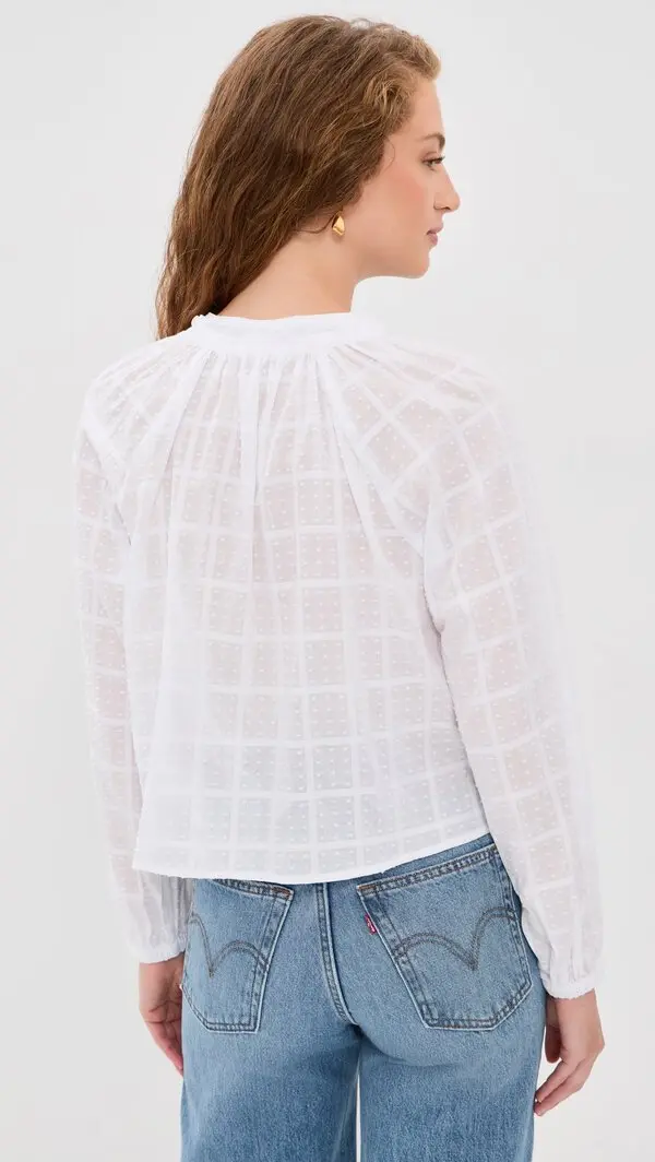 Splendid Fleur Tie Front Blouse