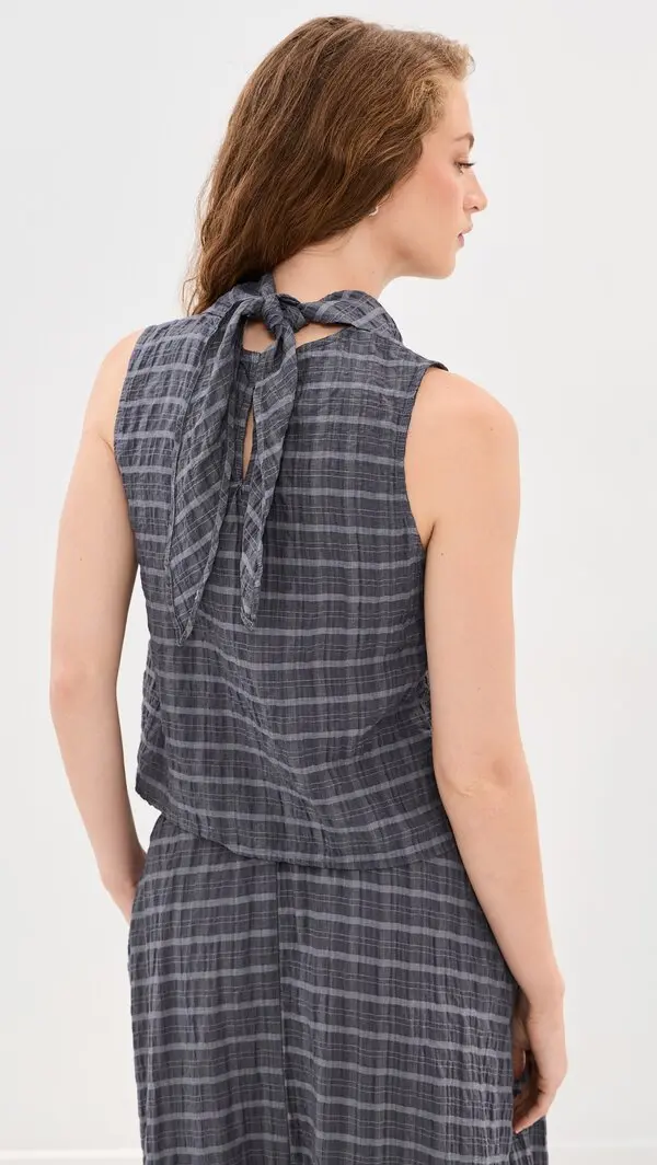 LE BOP Riley Checked Blouse