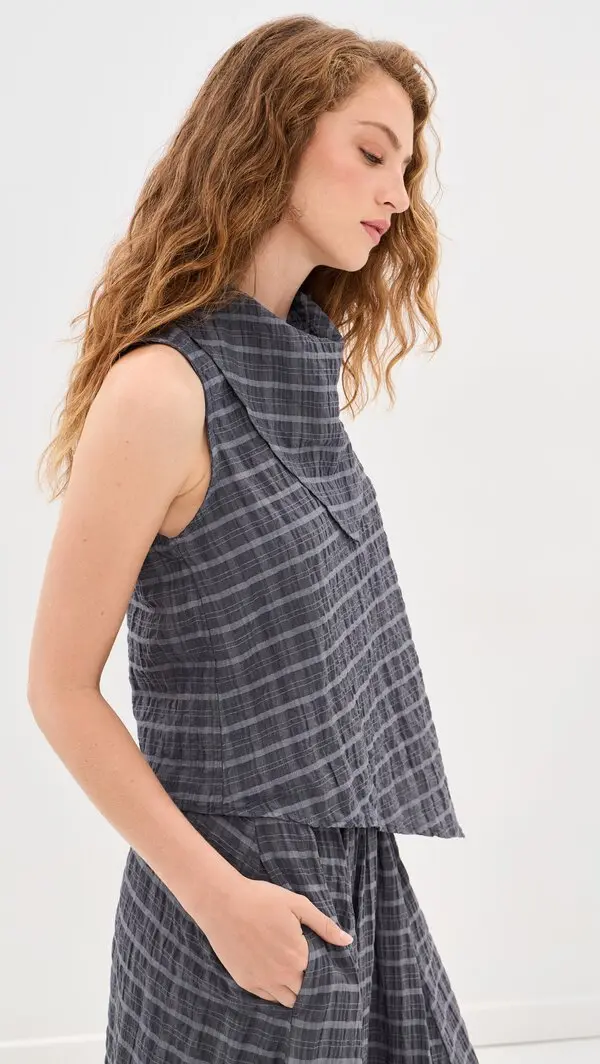 LE BOP Riley Checked Blouse