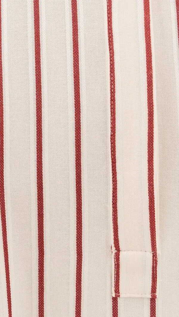 English Factory Stripe A-line Mini Shirt Dress