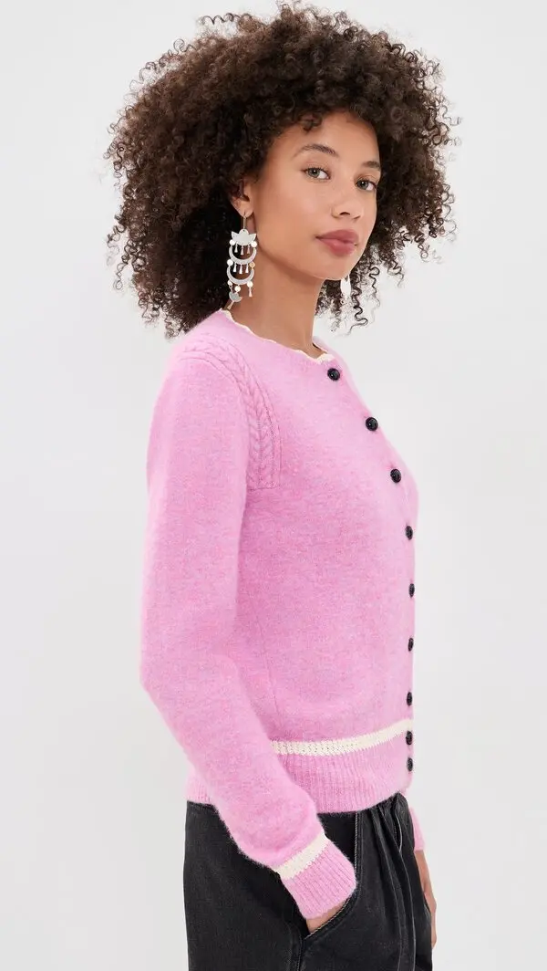 Isabel Marant Étoile Naia Cardigan - Light Pink