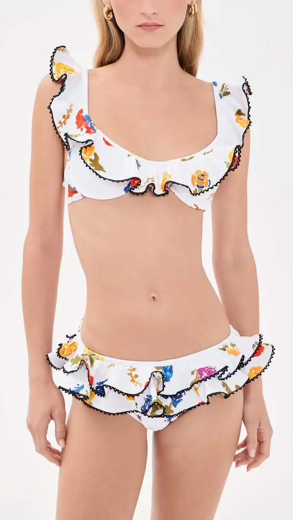 Caroline Constas Lotus Bikini Bottoms