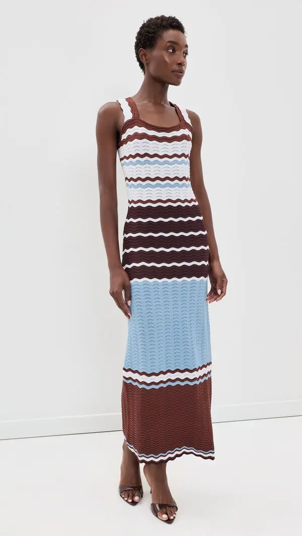 English Factory Crochet Midi Dress