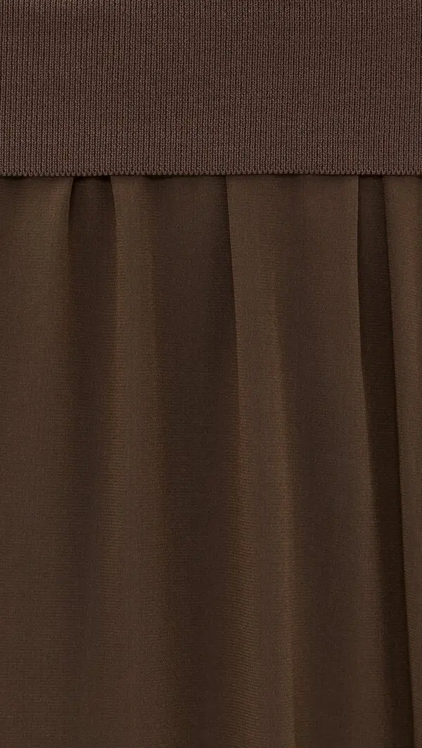 ST. AGNI Strapless Balloon Hem Dress