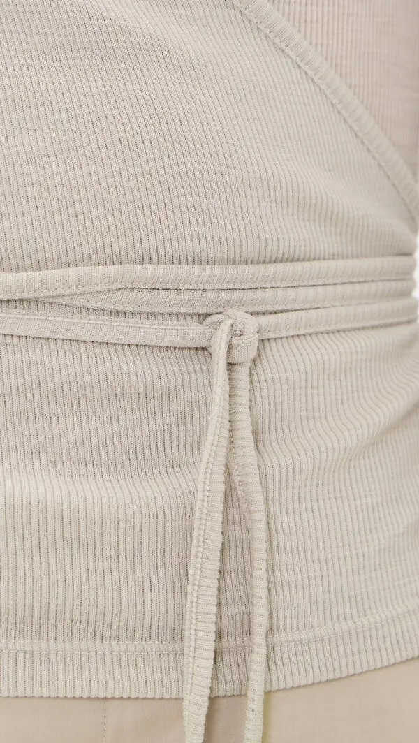 ST. AGNI Baby Wool Wrap Top