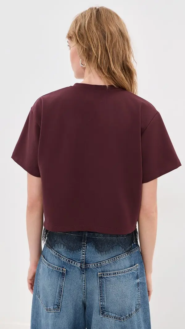 LE BOP Lace Hazel Tee - Chocolate/black