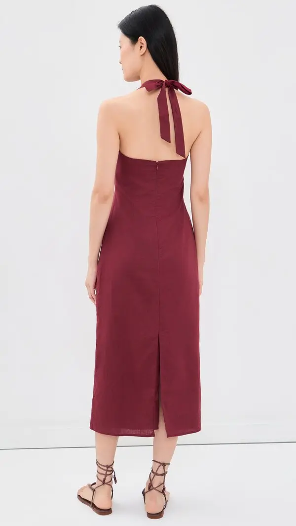 THE WOLF GANG Lera Midi Dress