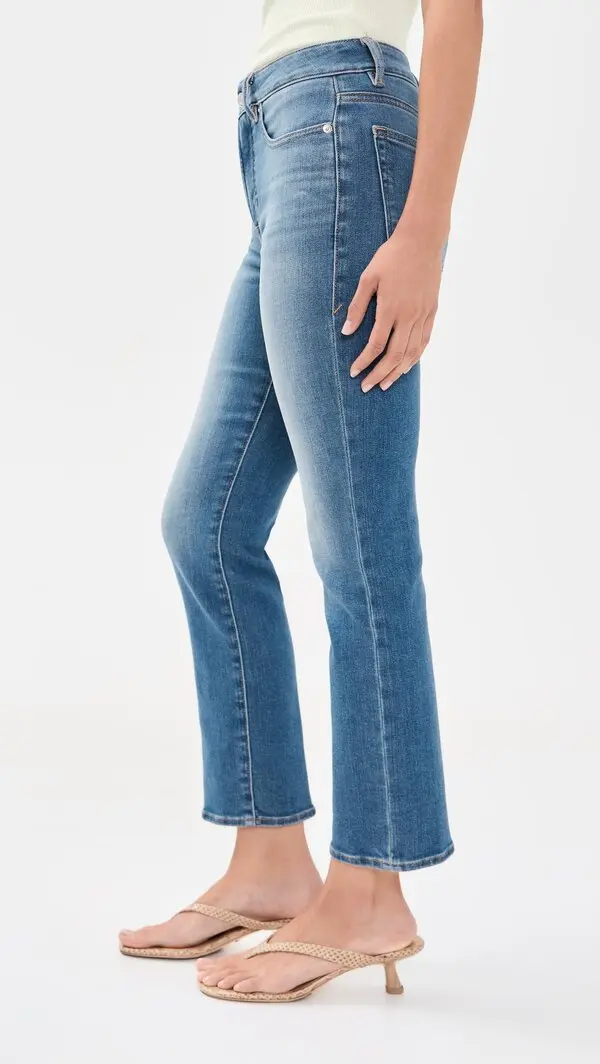 Good American Soft Tech Good Legs Straight Jeans