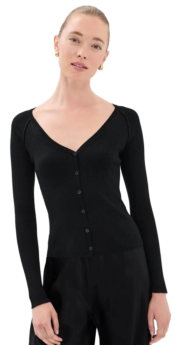 Simkhai Darlene Cardigan - Black
