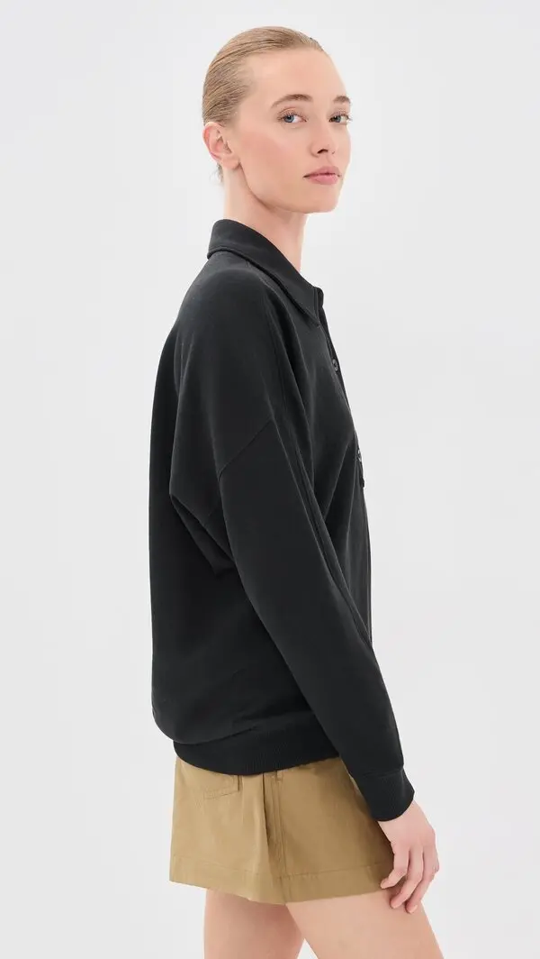 Tibi Lightweight Polo Sweatshirt