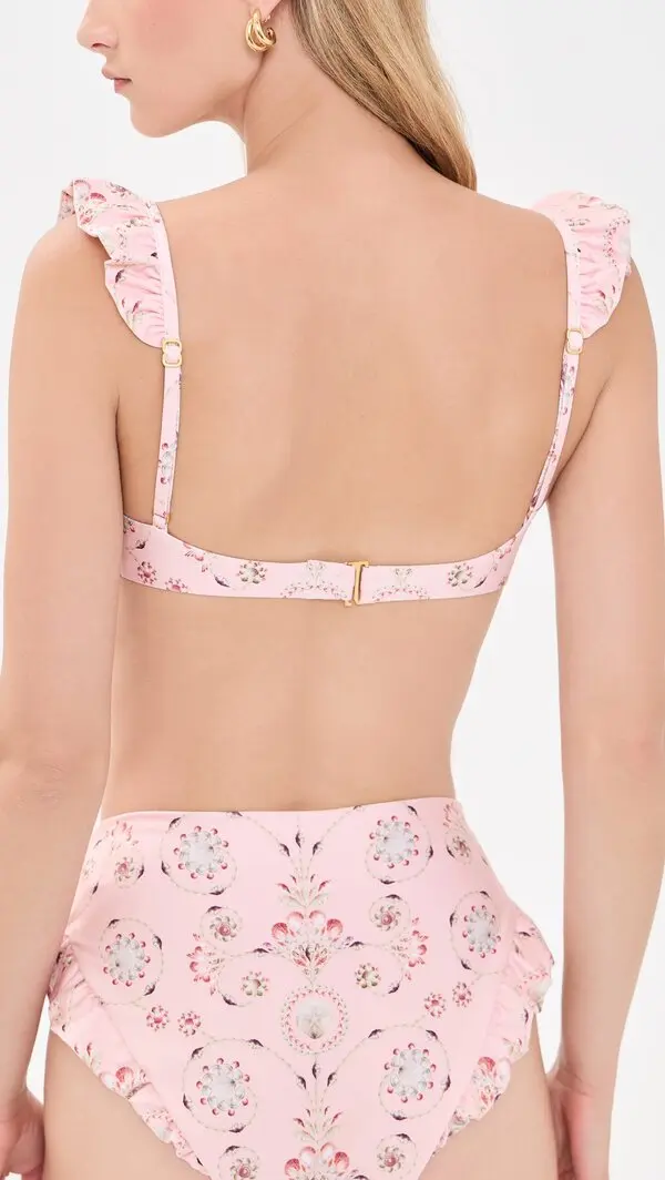 Agua Bendita Printed Bikini Top