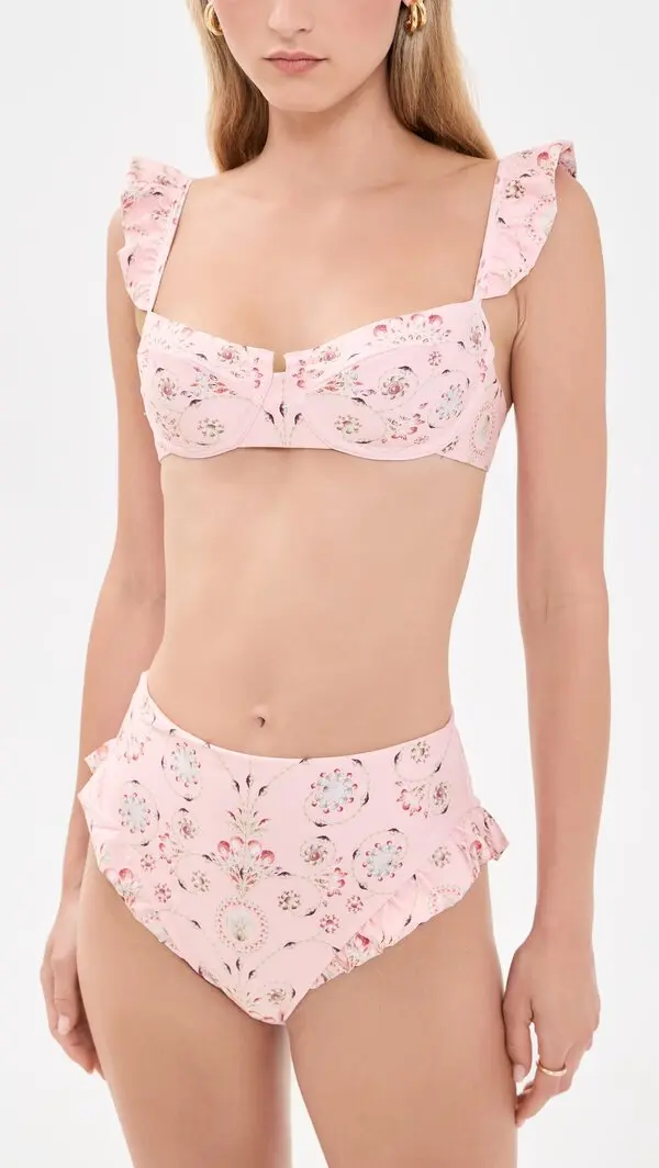 Agua Bendita Printed Bikini Top