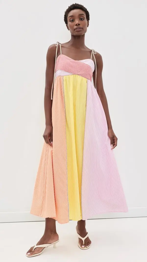 English Factory Striped Maxi Dress
