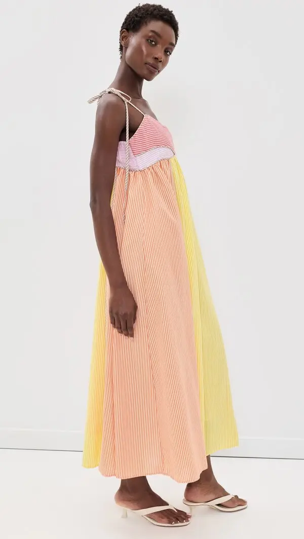 English Factory Striped Maxi Dress