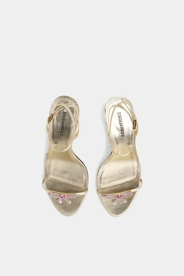 Dsquared2 Metallic Bow Sandals