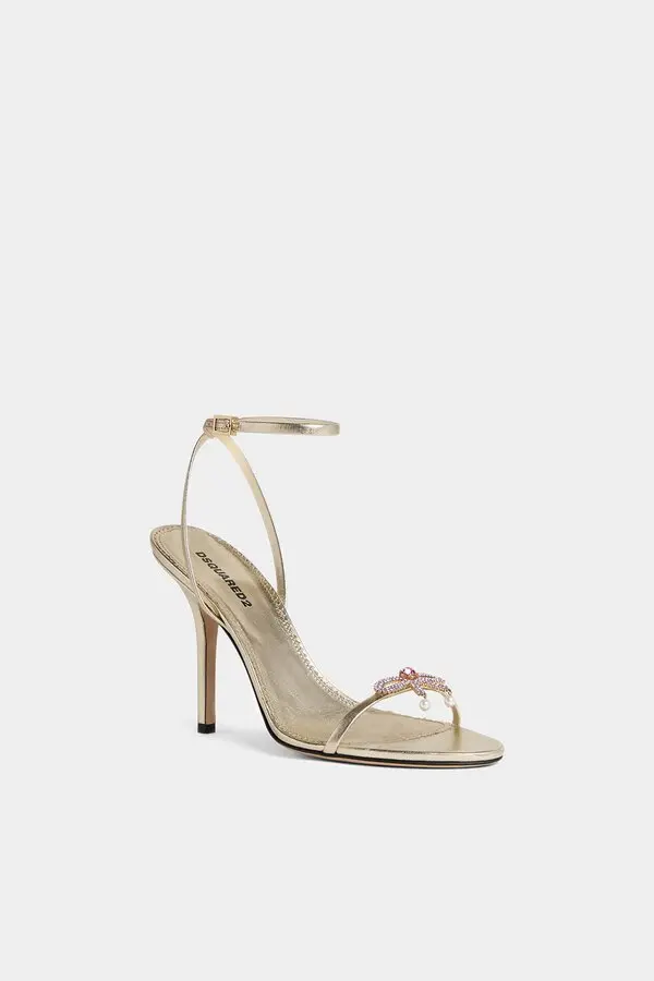 Dsquared2 Metallic Bow Sandals
