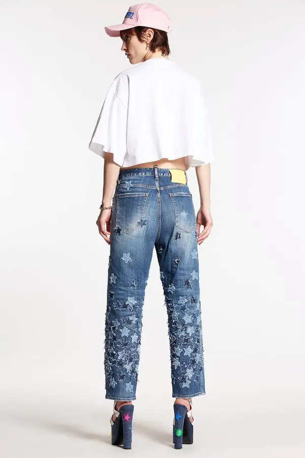 Dsquared2 Medium Stars Wash Boston Jeans