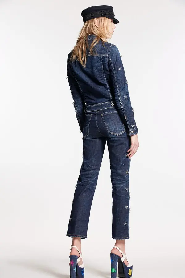 Dsquared2 Crystal Flies Wash Boston Jeans