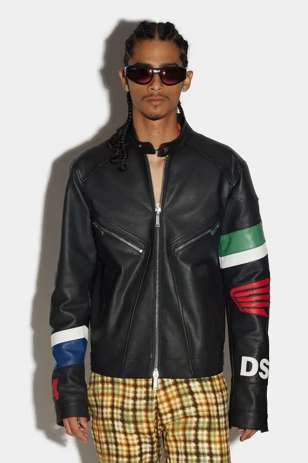 Dsquared2 Honda Leather Classic Jean Jacket