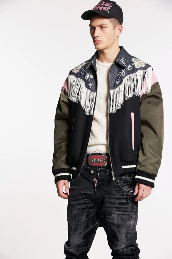 Dsquared2 Western Varsity Bomber Jacket
