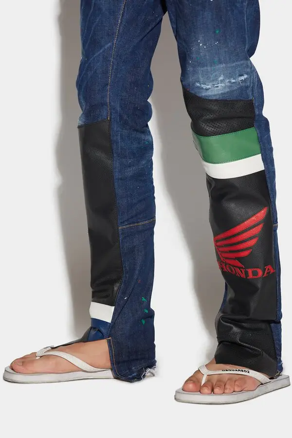 Dsquared2 Dark Wash Cool Guy Jeans With Contrast Detailing - Blue