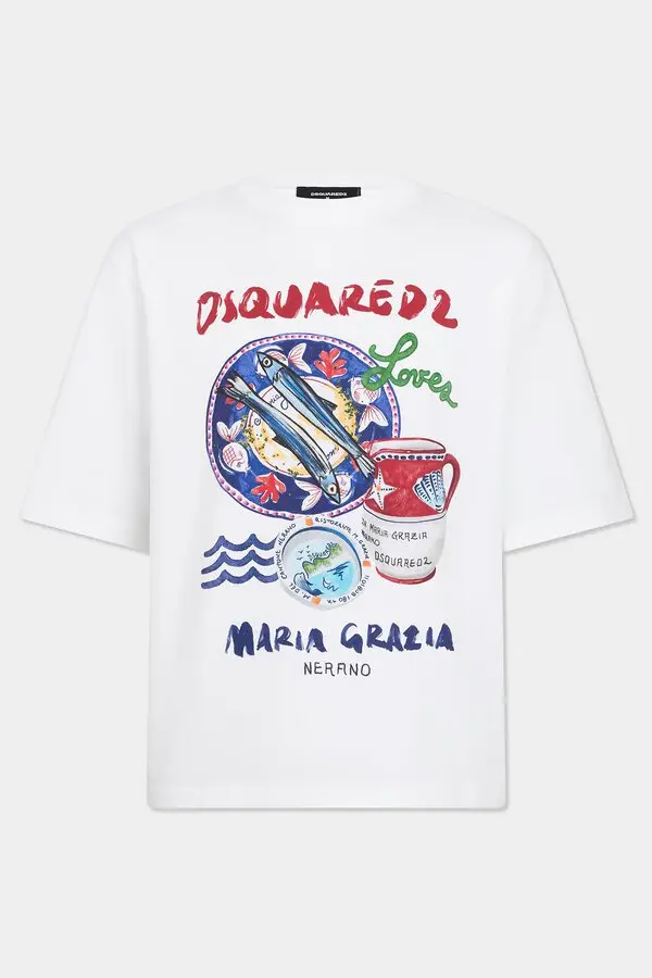 Dsquared2 Maria Grazia A Nerano X T-shirt - White