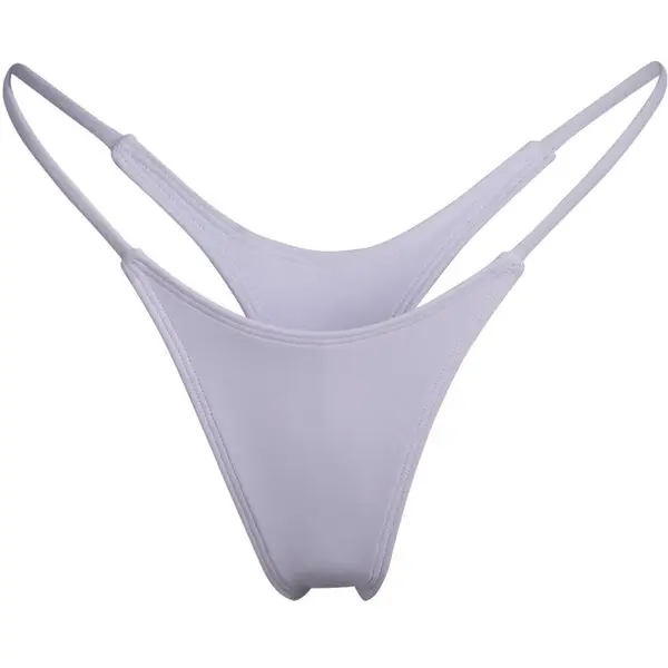 MINIMALE ANIMALE Wall Street Thong Bikini Bottom Sunblock - White