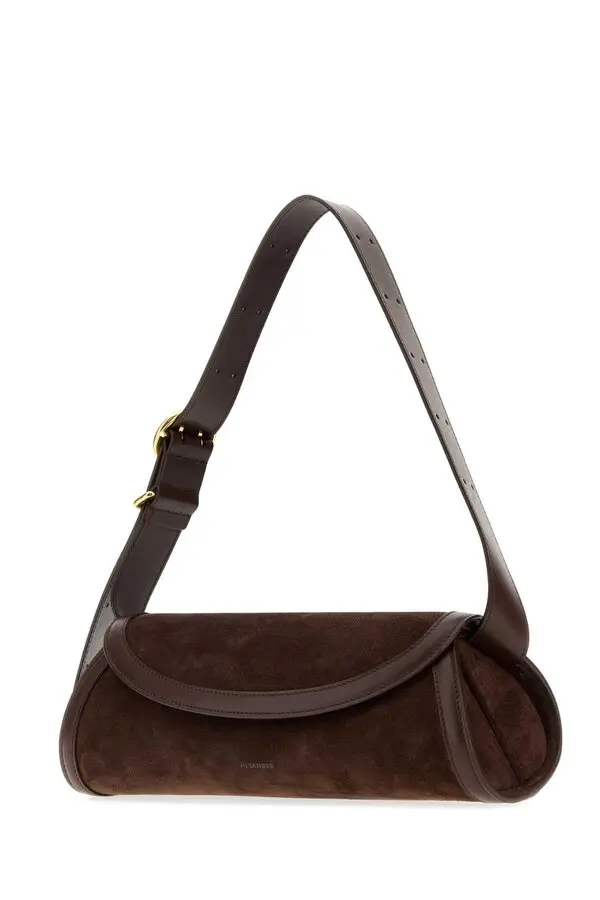 JIL SANDER Suede Small Crossbody Bag - Brown