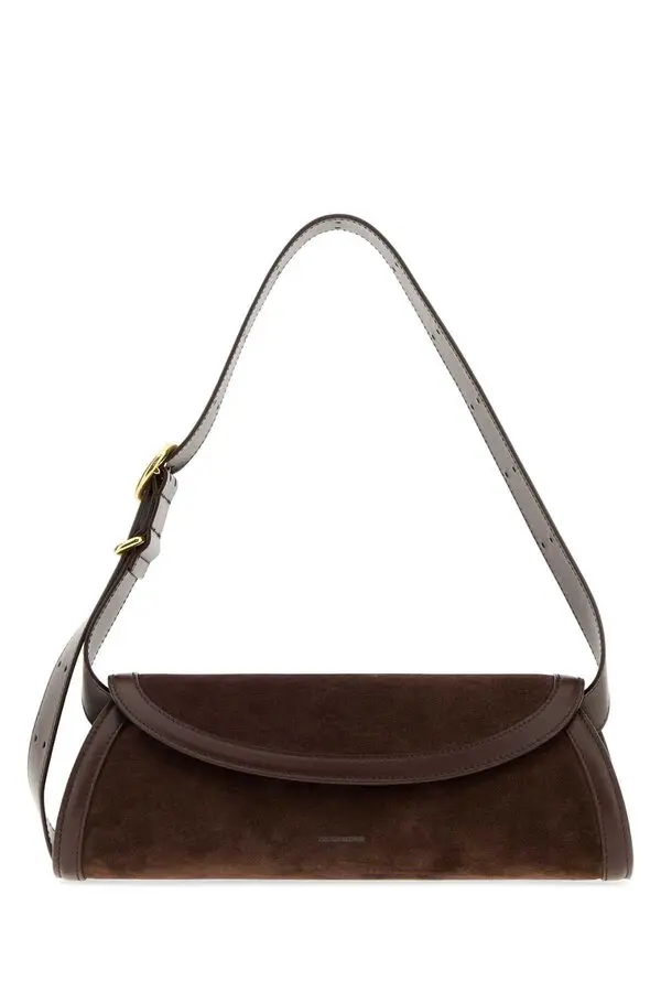 JIL SANDER Suede Small Crossbody Bag - Brown