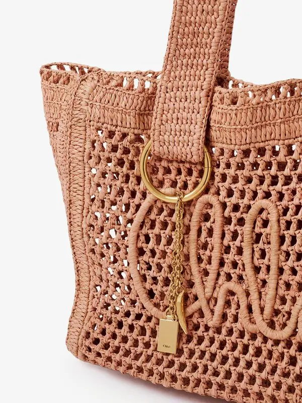 Chloé East-west Summer Banana Raffia Shoulder Bag