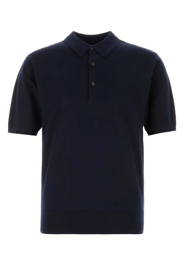 Dries Van Noten Navy Wool Murice Solo Shirt