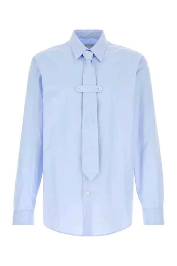 Dries Van Noten Light Cilian Poplin Shirt - Blue