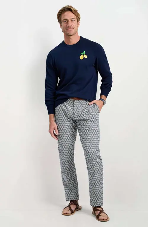 Mr Turk Clyde Slim Trouser Daisy Jacquard