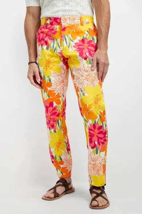 Mr Turk Clyde Como Herringbone Slim Trouser