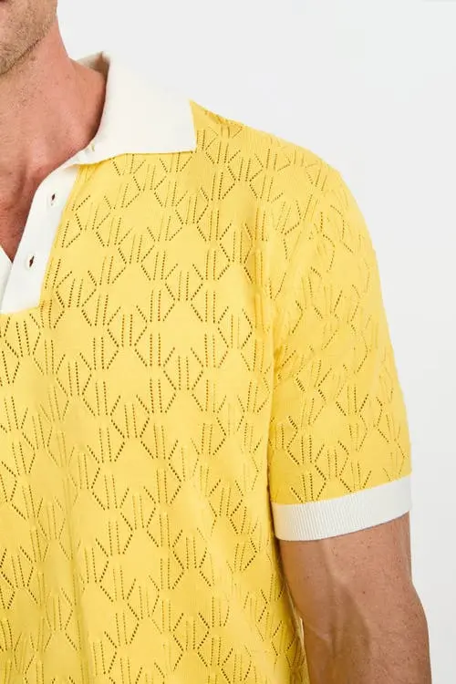Mr Turk Luca Short-sleeve Polo - Whitewash