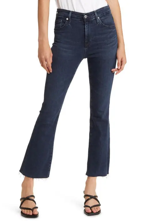 Ag Farrah Raw Hem High Waist Crop Bootcut Jeans - Empire