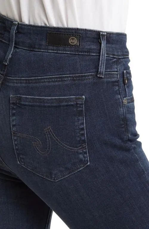 Ag Farrah Raw Hem High Waist Crop Bootcut Jeans