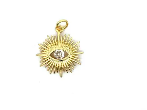 GEMINI JEWELRY Protective Eye Sunburst Pendant