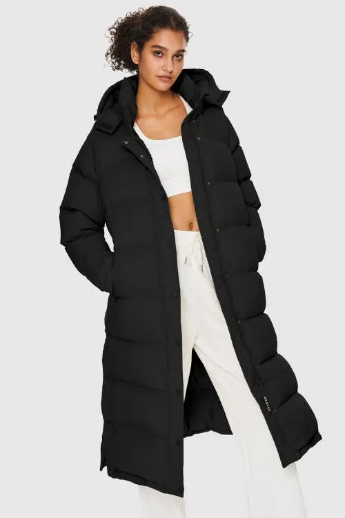 OROLAY Puff-o® Long Down Puffer Jacket - Black