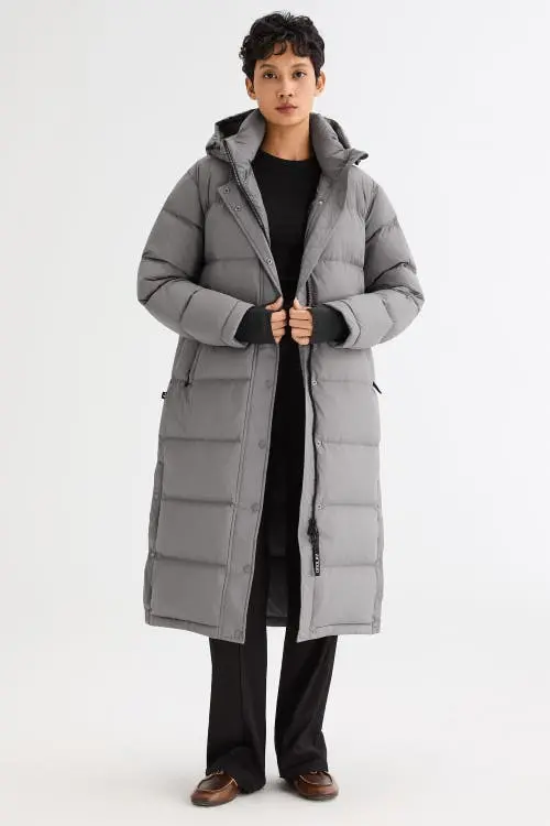 OROLAY Puff-o® Long Down Puffer Jacket - Gray