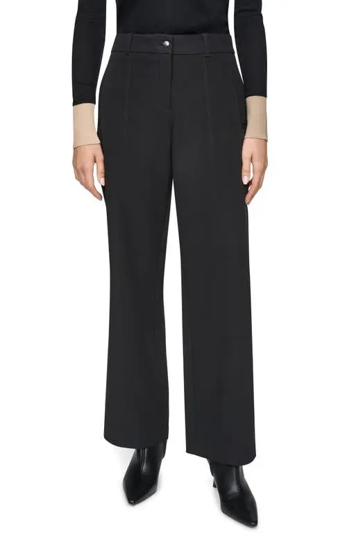 Dkny Seamed Stretch Pants - Black