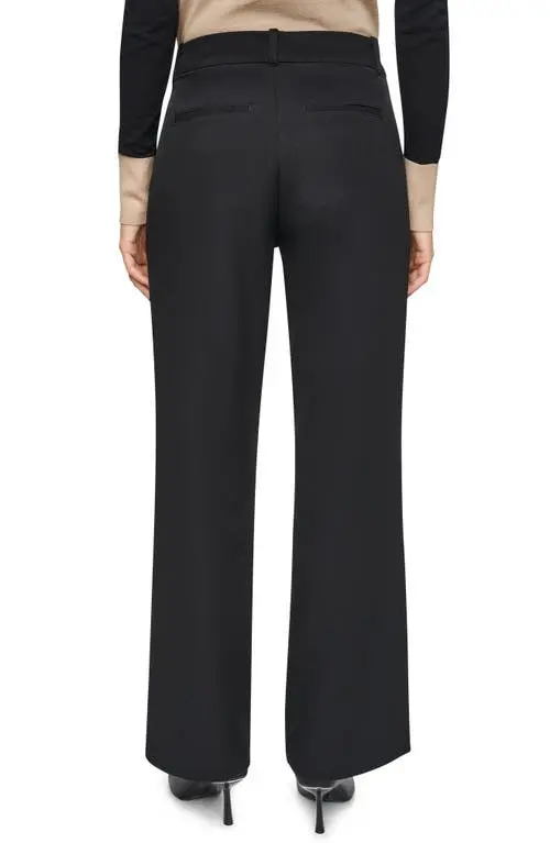 Dkny Seamed Stretch Pants - Black